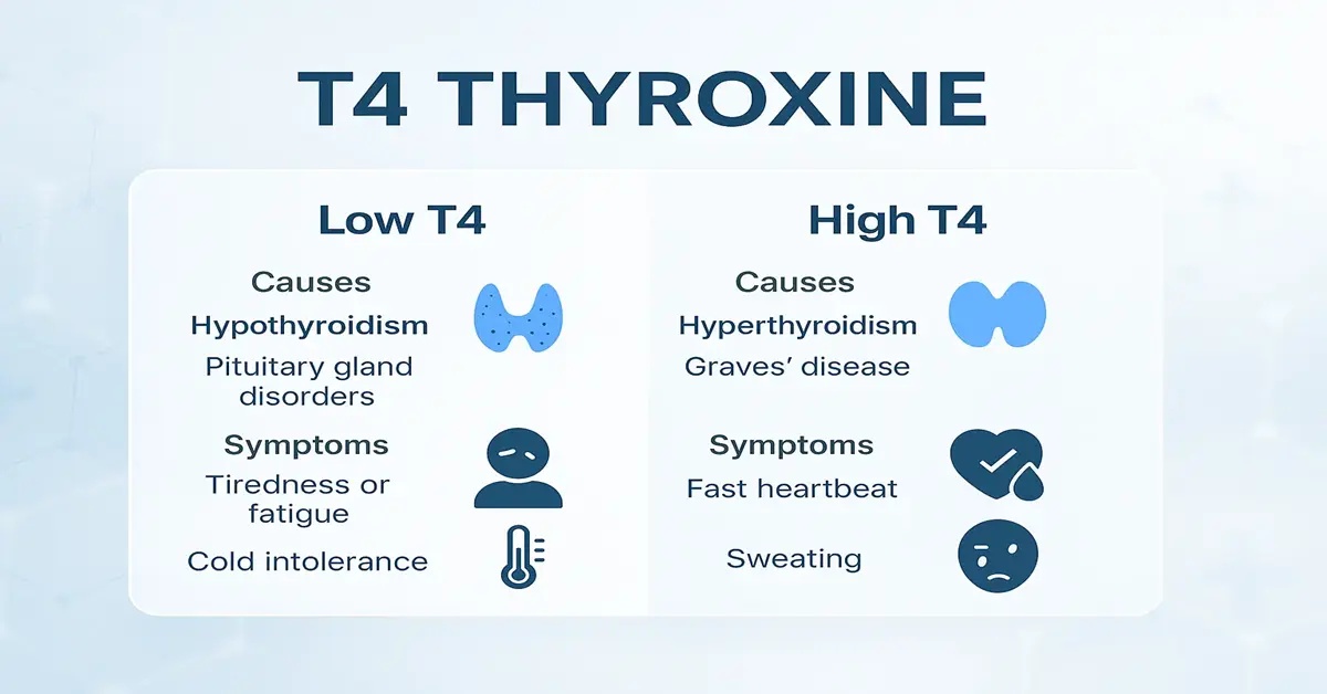 T4 (Thyroxine) Test – Normal Range, Function, Causes of High & Low T4 ...