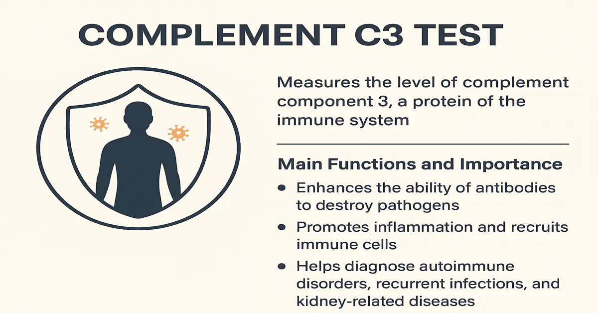 Complement C3 Test – Purpose, Normal Range, and Result Interpretation