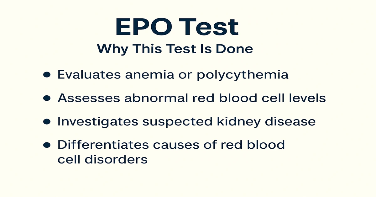 EPO Test: Meaning, Normal Range, High & Low Levels Explained