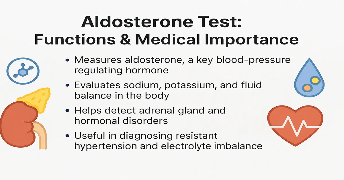 Aldosterone Test Explained: Purpose, Functions, and Medical Importance