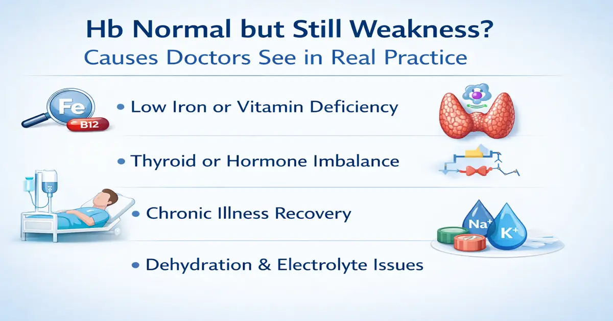 Hb Normal but Still Weakness? Causes Doctors See in Real Practice