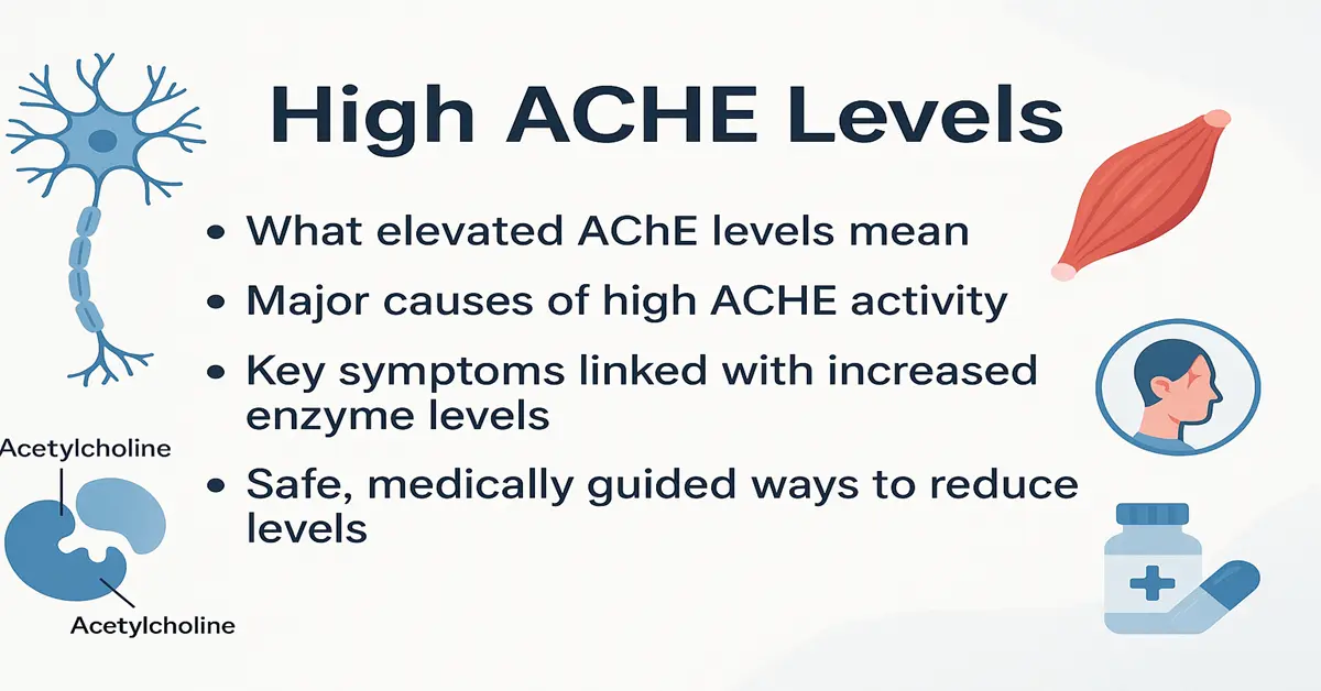 High AChE Levels: Causes, Symptoms & Safe Reduction Methods