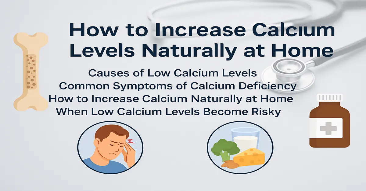 How to Increase Calcium Levels Naturally at Home – Complete Guide
